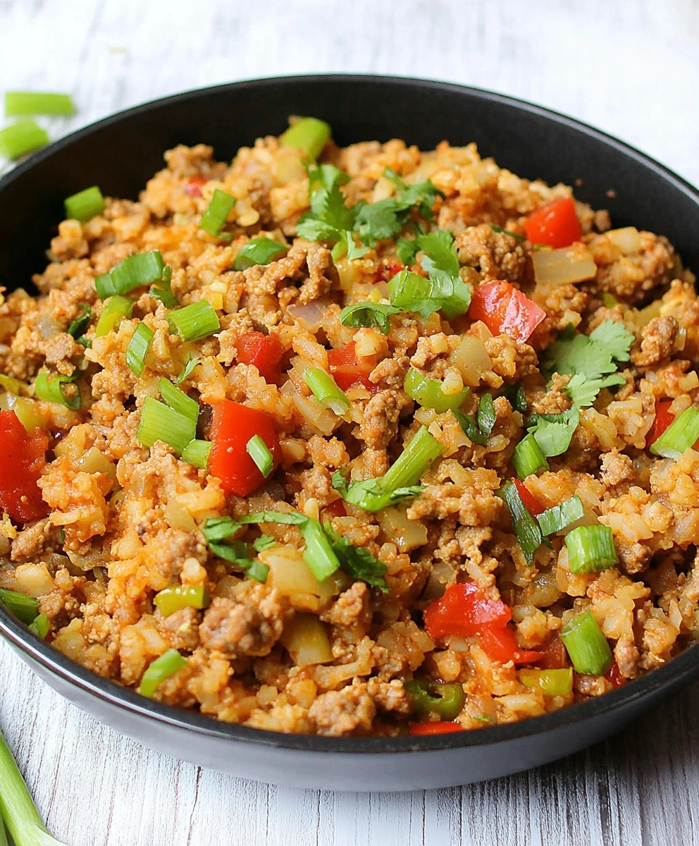 20-minute Spicy Cauliflower Rice With Ground Turkey Recipe ...