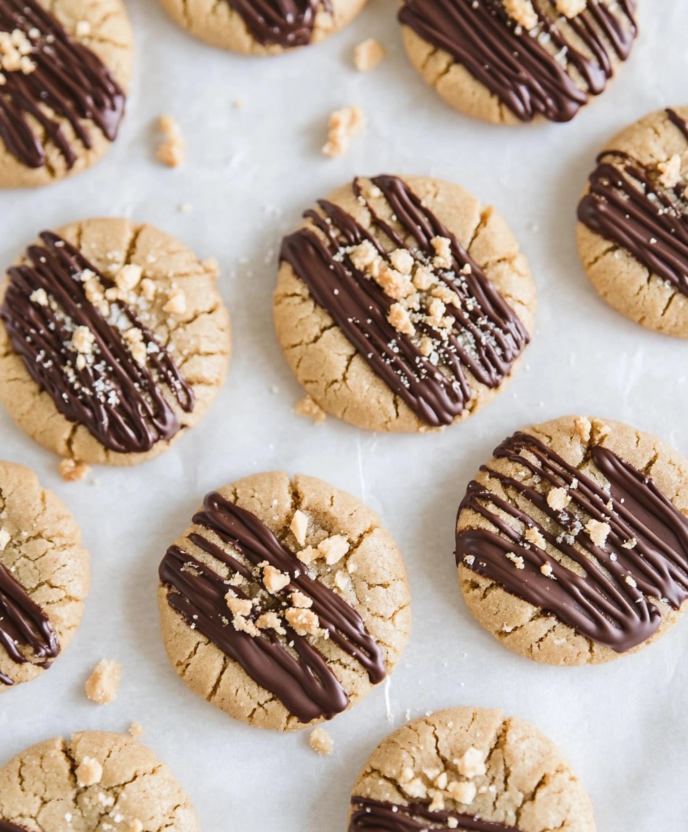 Chocolate-dipped Peanut Butter Cookies Recipe - toprecipelist.com
