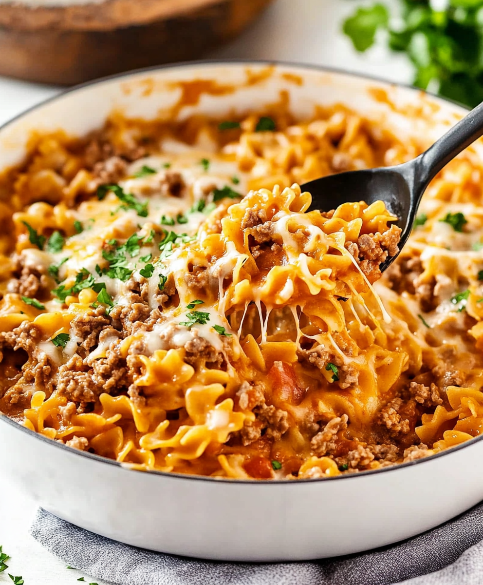 Cheesy Taco Pasta Recipe - toprecipelist.com