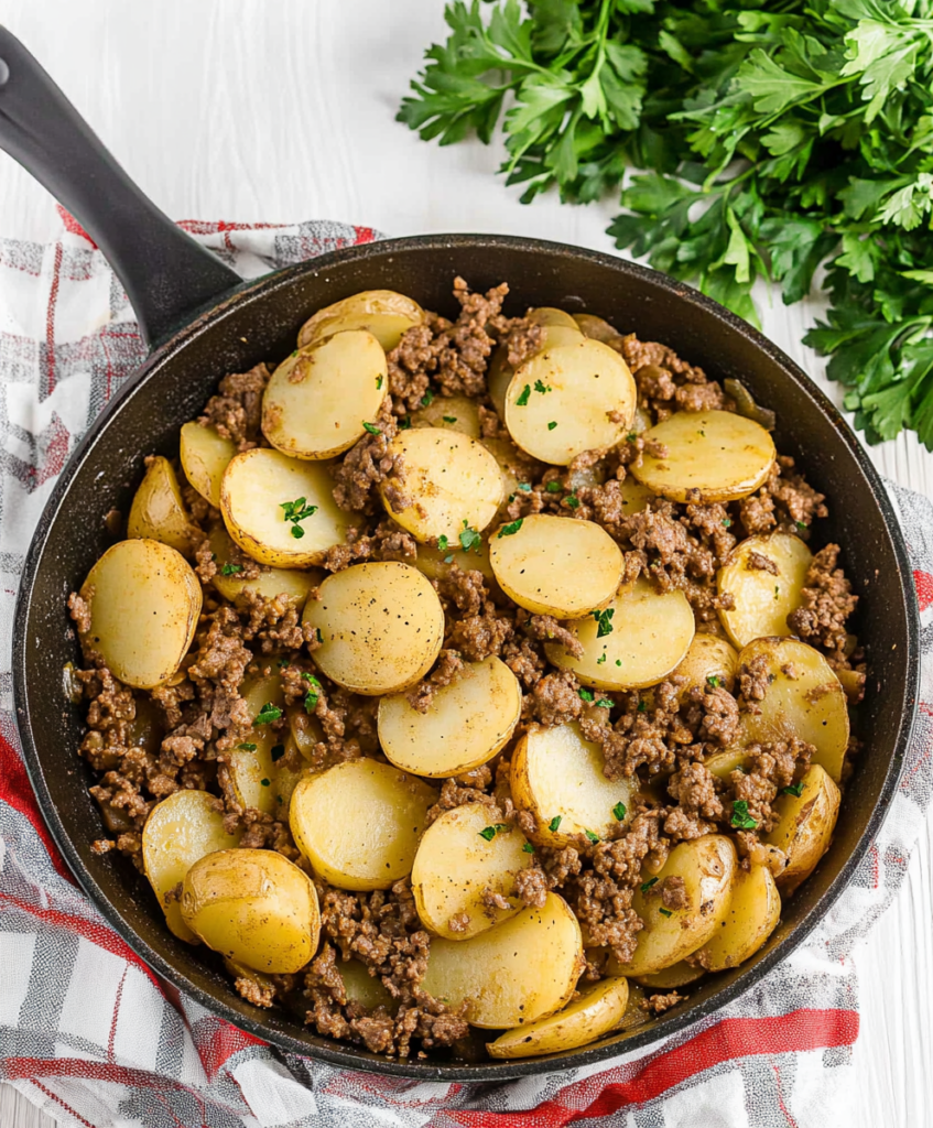 Ground Beef And Potatoes Skillet Recipe - toprecipelist.com