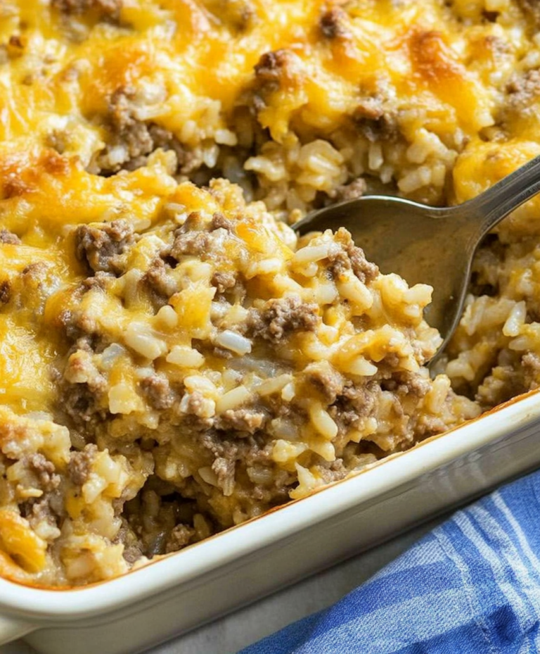 Ground Beef Rice Casserole Recipe - toprecipelist.com
