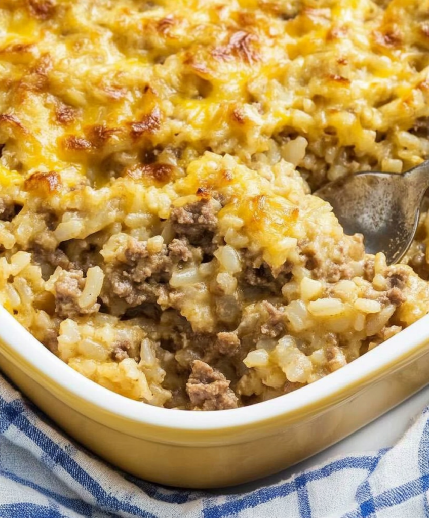 Ground Beef Rice Casserole Recipe - toprecipelist.com