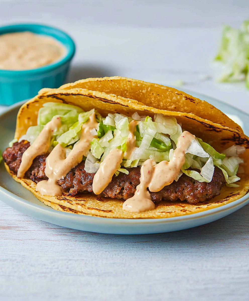 Smash Burger Tacos Recipe - toprecipelist.com