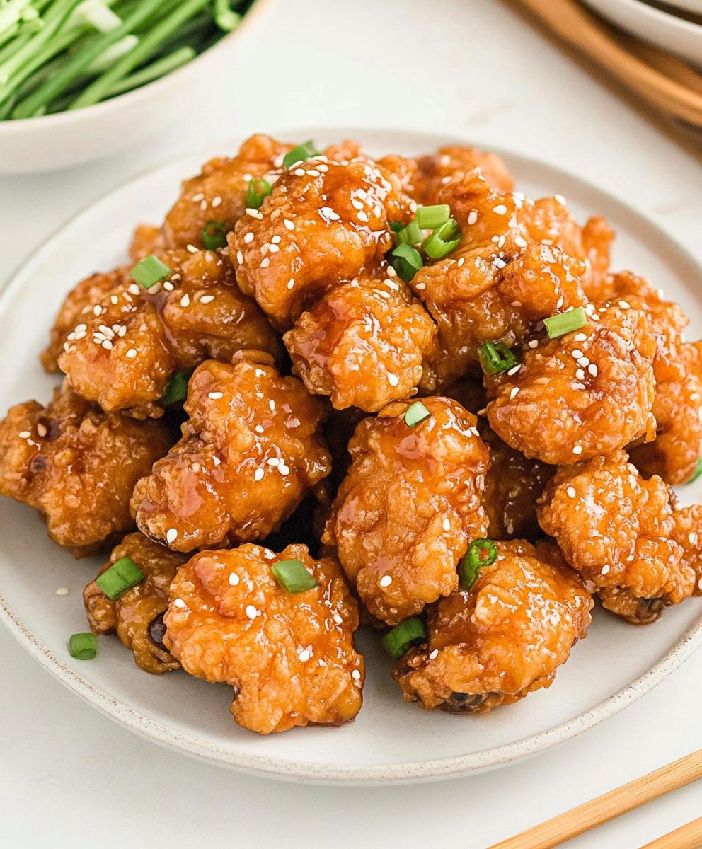 Crispy Chinese Honey Garlic Chicken Recipe - toprecipelist.com