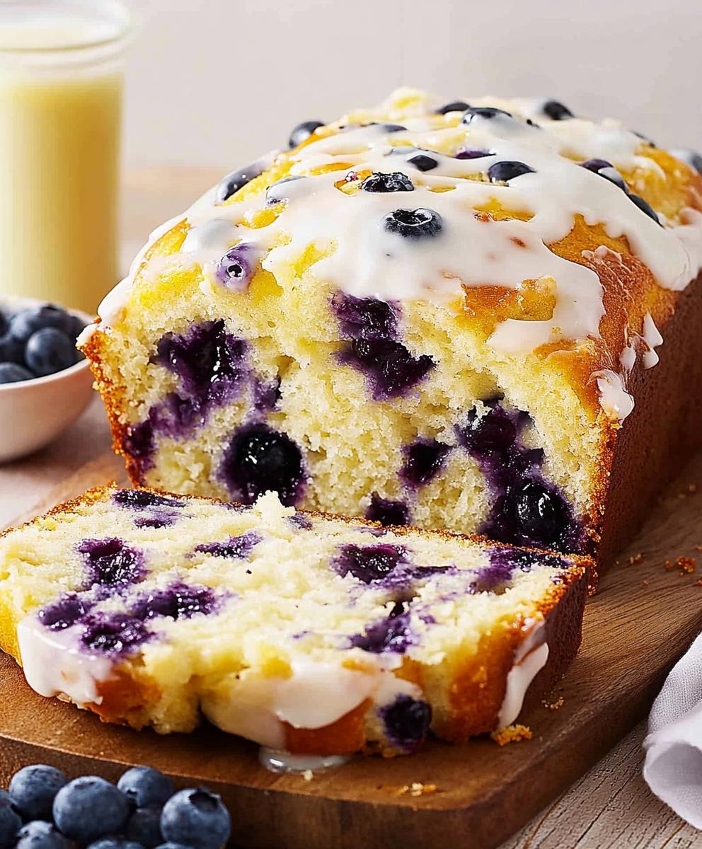 Blueberry Cream Cheese Bread Recipe - toprecipelist.com