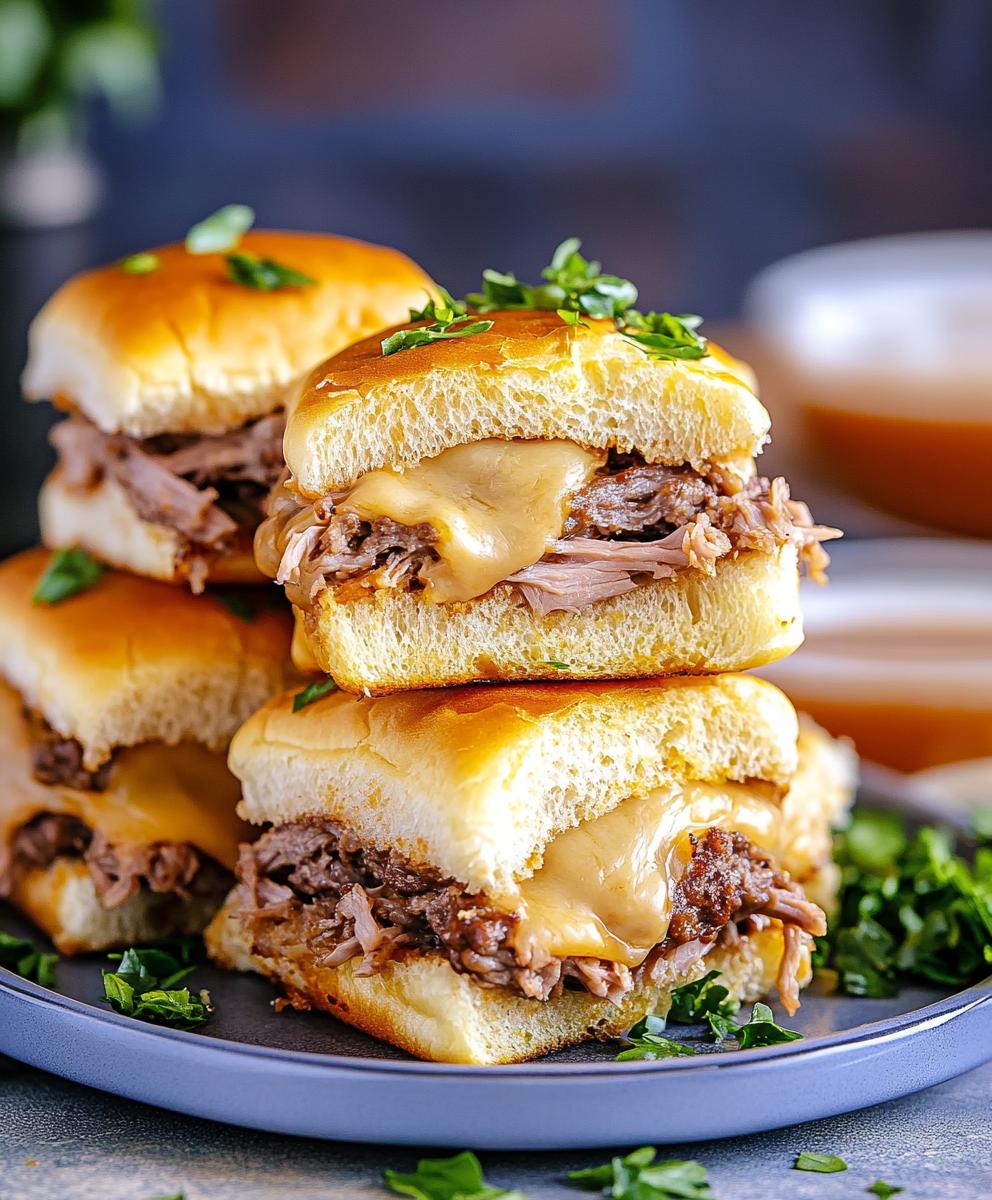 French Dip Sliders Recipe - toprecipelist.com