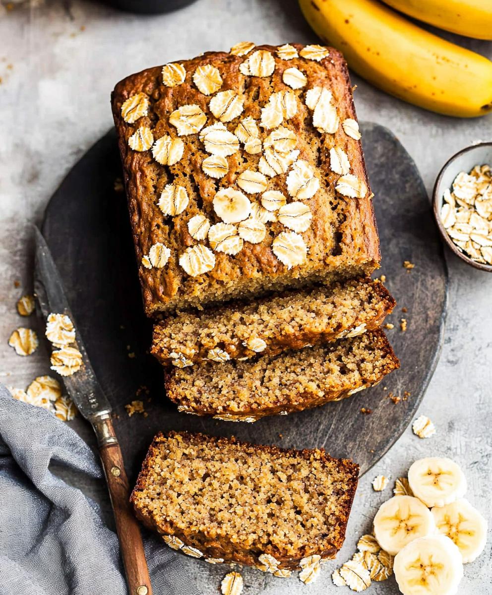 Oatmeal Banana Bread Recipe - toprecipelist.com