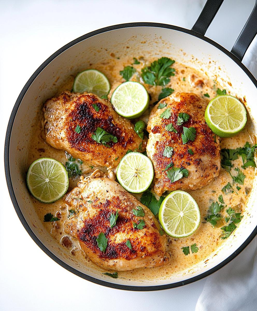 One Pan Coconut Lime Chicken Recipe - toprecipelist.com