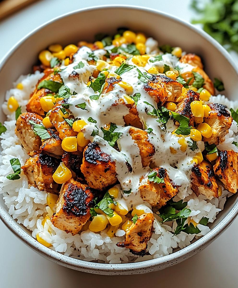 Street Corn Chicken Rice Bowl Recipe - toprecipelist.com