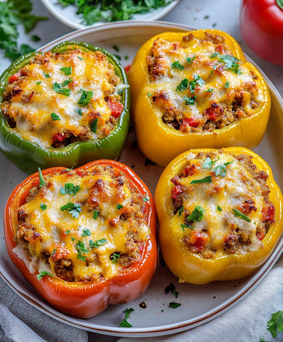 Stuffed Bell Peppers Recipe - toprecipelist.com